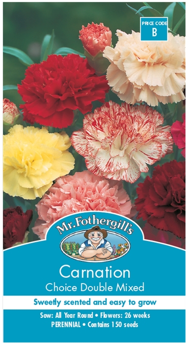 CARNATION CHOICE DOUBLE MIXED SEEDS | Westernport Sand & Soil