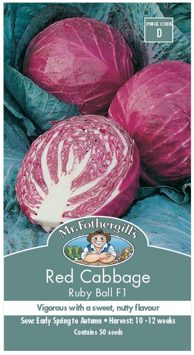CABBAGE RED RUBY BALL F1 SEEDS | Westernport Sand & Soil