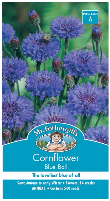 CORNFLOWER BLUE BALL SEEDS | Westernport Sand & Soil