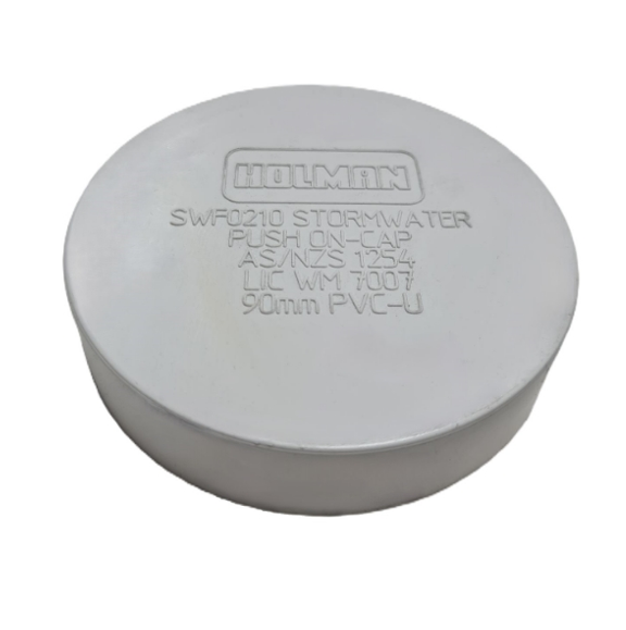 90MM PVC PUSH ON END CAP | Westernport Sand & Soil
